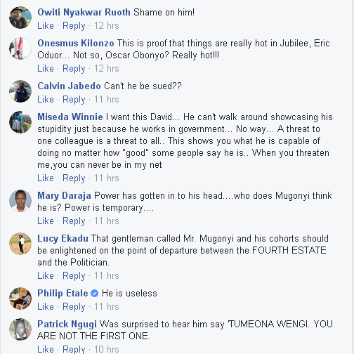 Journalists react with anger against DP Ruto’s press secretary Mugonyi ...